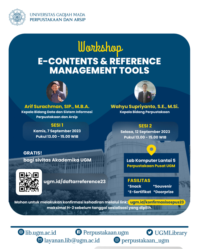 Workshop e-Contents & Reference Management Tools – lib.ugm.ac.id